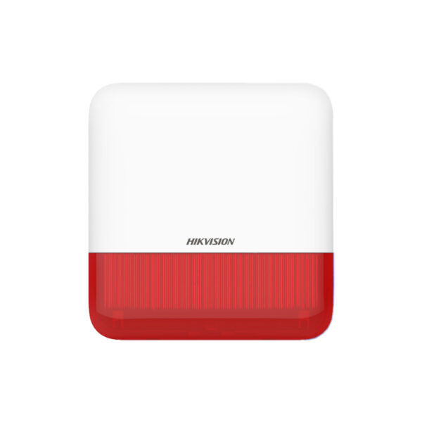 Hikvision AX Pro Red Wireless Outdoor Sounder - Techzette
