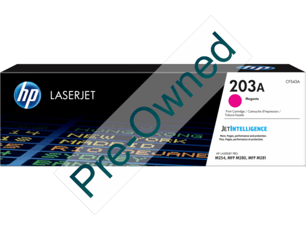 HP 203A ORIGINAL MAGENTA LASERJET TONER CARTRIDGE LJ PRO M254/MFP 281 - BOX OPENED/BOX DAMAGED ...